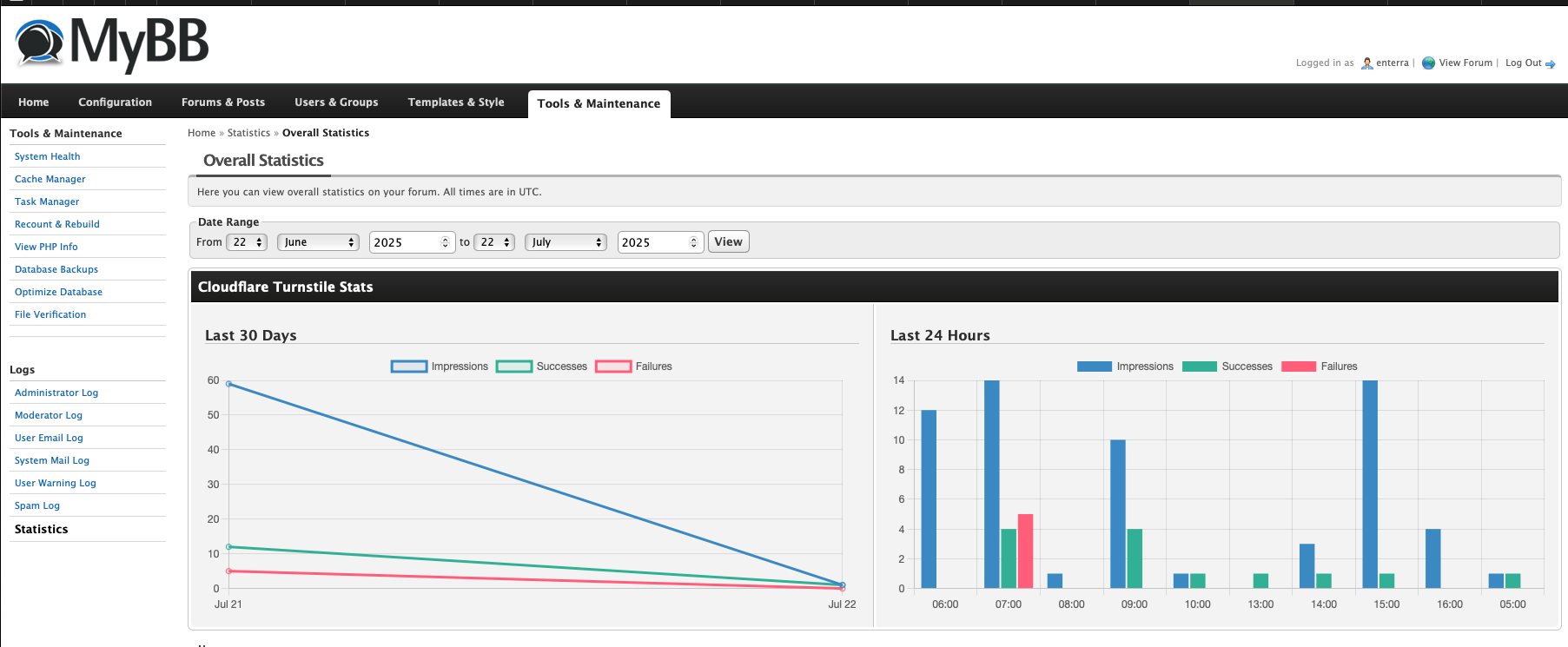 Extend MyBB - Cloudflare Turnstile